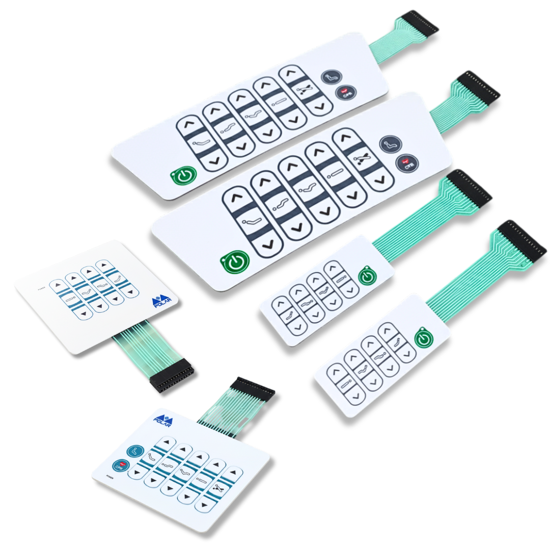 Embedded 5 Function Control Panel for Hospital Beds
